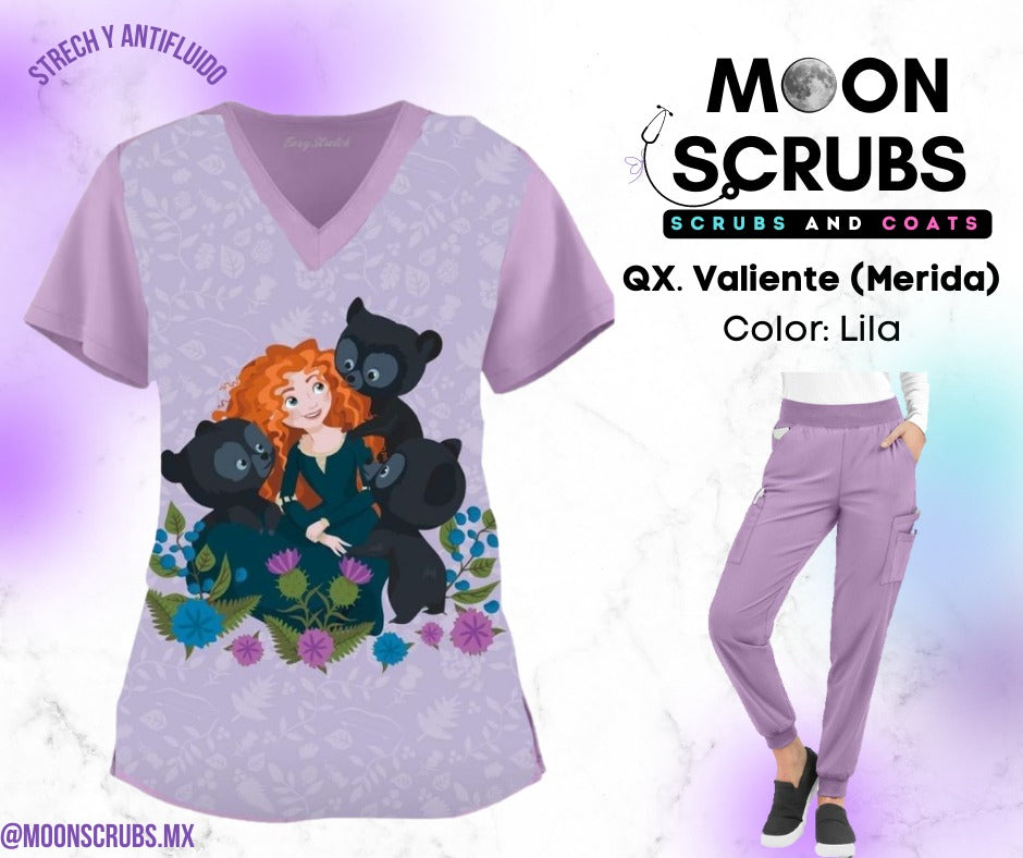 SCRUB PRINCESA: MERIDA – Moon Scrubs