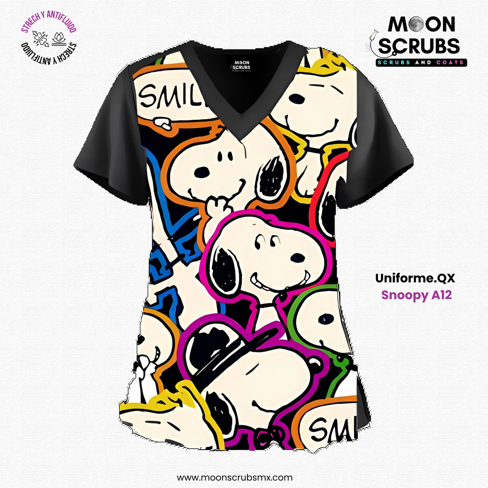 Uniforme Quirúrgico Snoopy A12 – Moon Scrubs