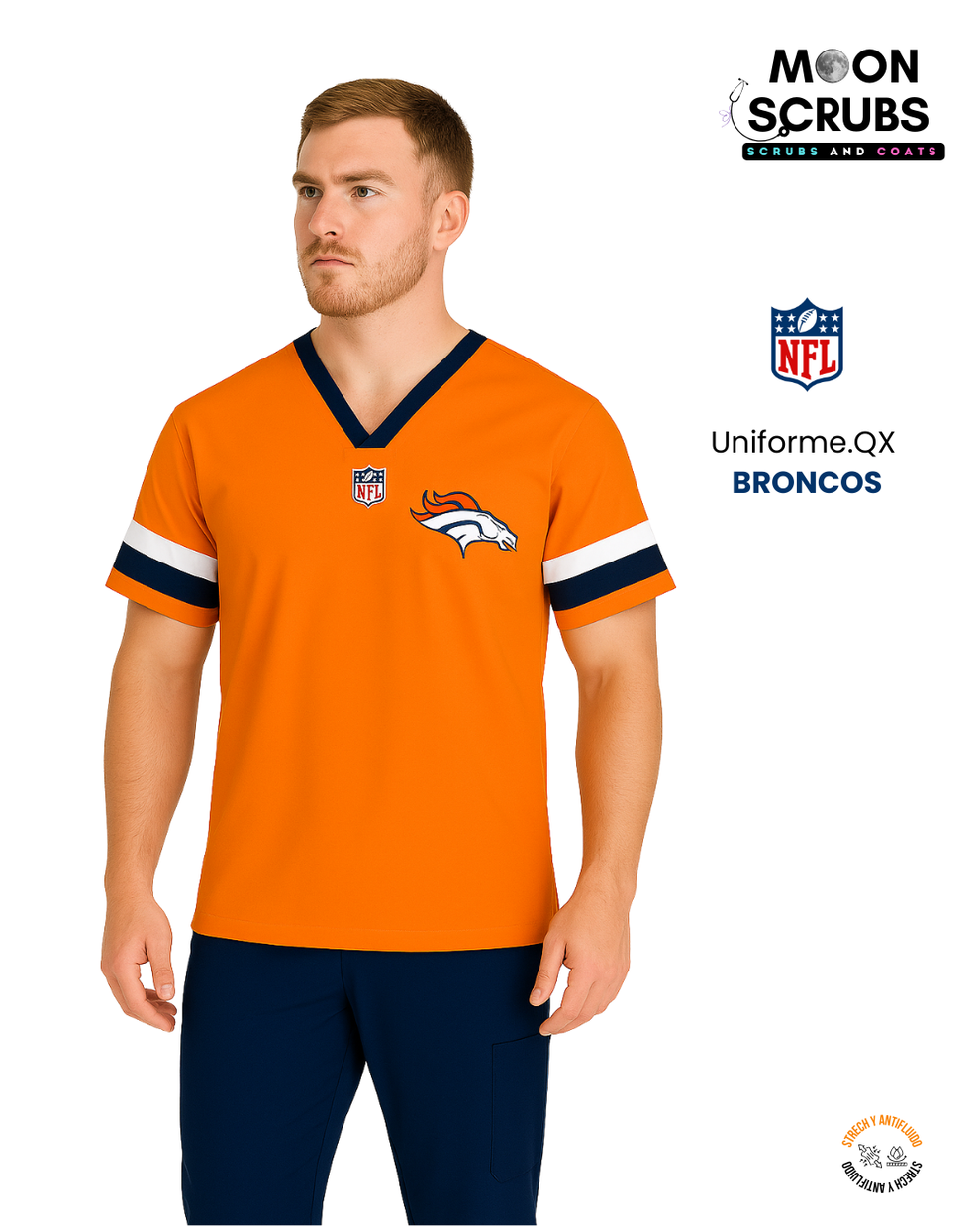 Uniforme Quirurgico Broncos – Moon Scrubs